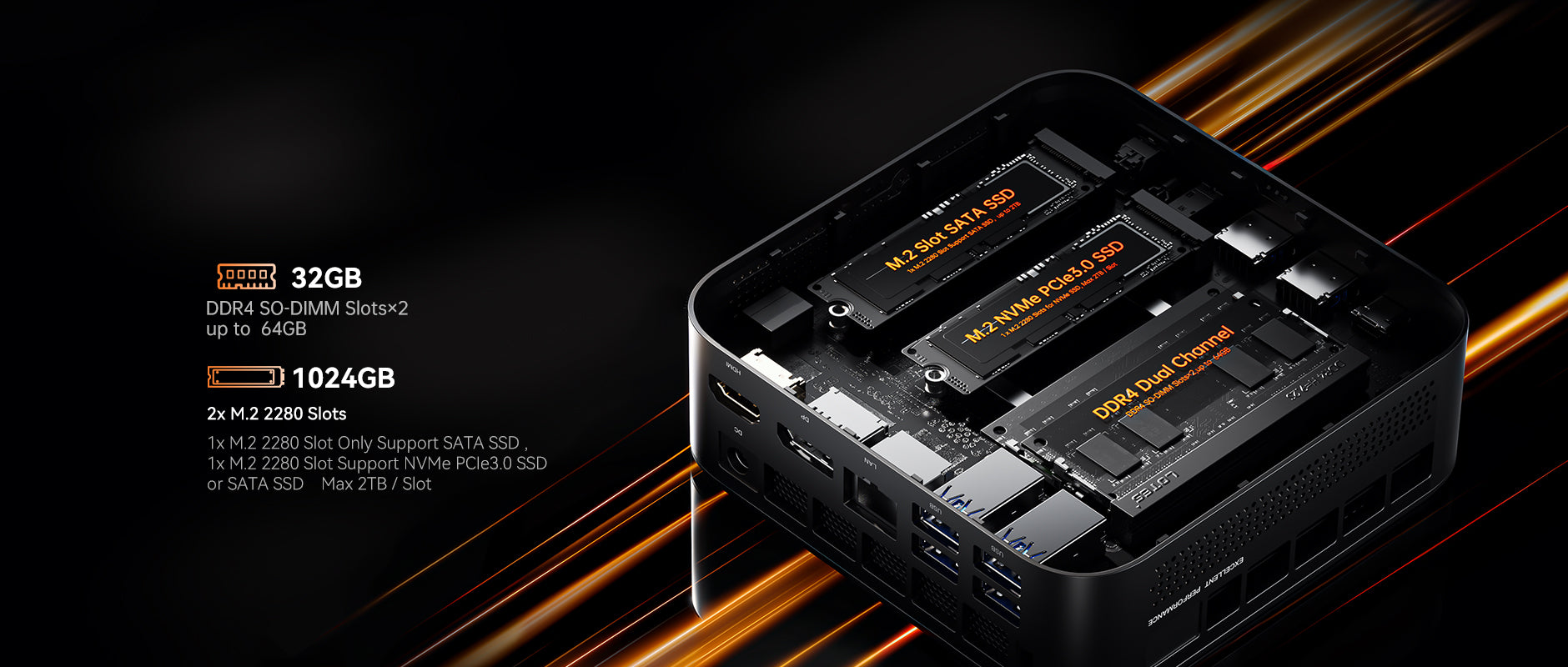 KAMRUI E3B AMD Ryzen 7 5700U Mini PC